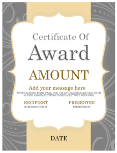 Student Award Template 07 - Blue Layouts