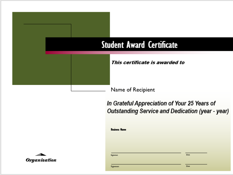 Student Award Template 15 - Blue Layouts