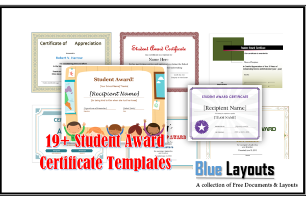 Certificate Templates Archives Blue Layouts