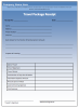 Travel Package Receipt Template - Blue Layouts