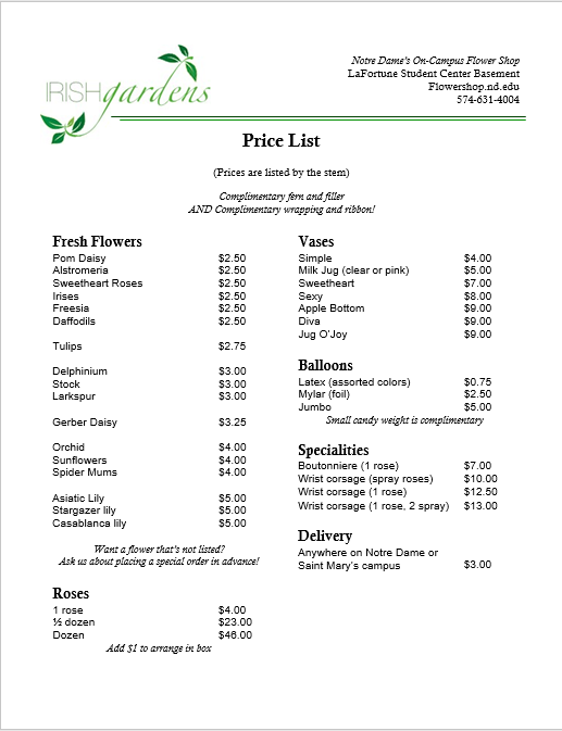 18 Free Price List Templates - MS Word and MS Excel Templates