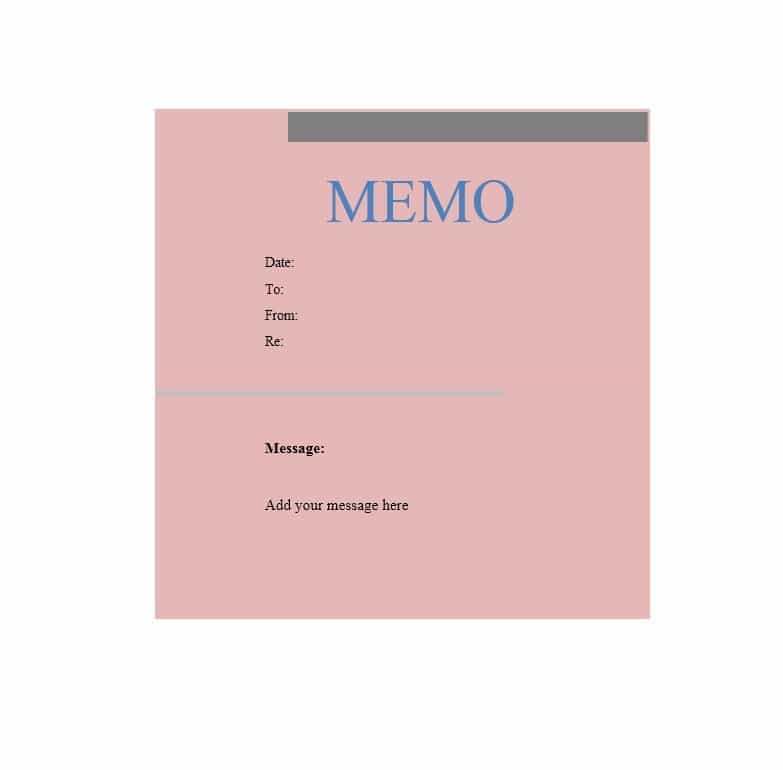 memo template 13 - Blue Layouts