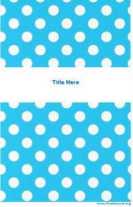 Free Editable Binder Cover Templates - Blue Layouts