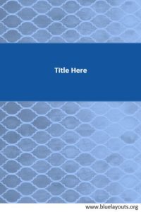 Free Editable Binder Cover Templates - Blue Layouts