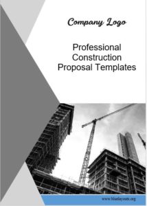 10+ Free Professional Construction Proposal Templates - Blue Layouts